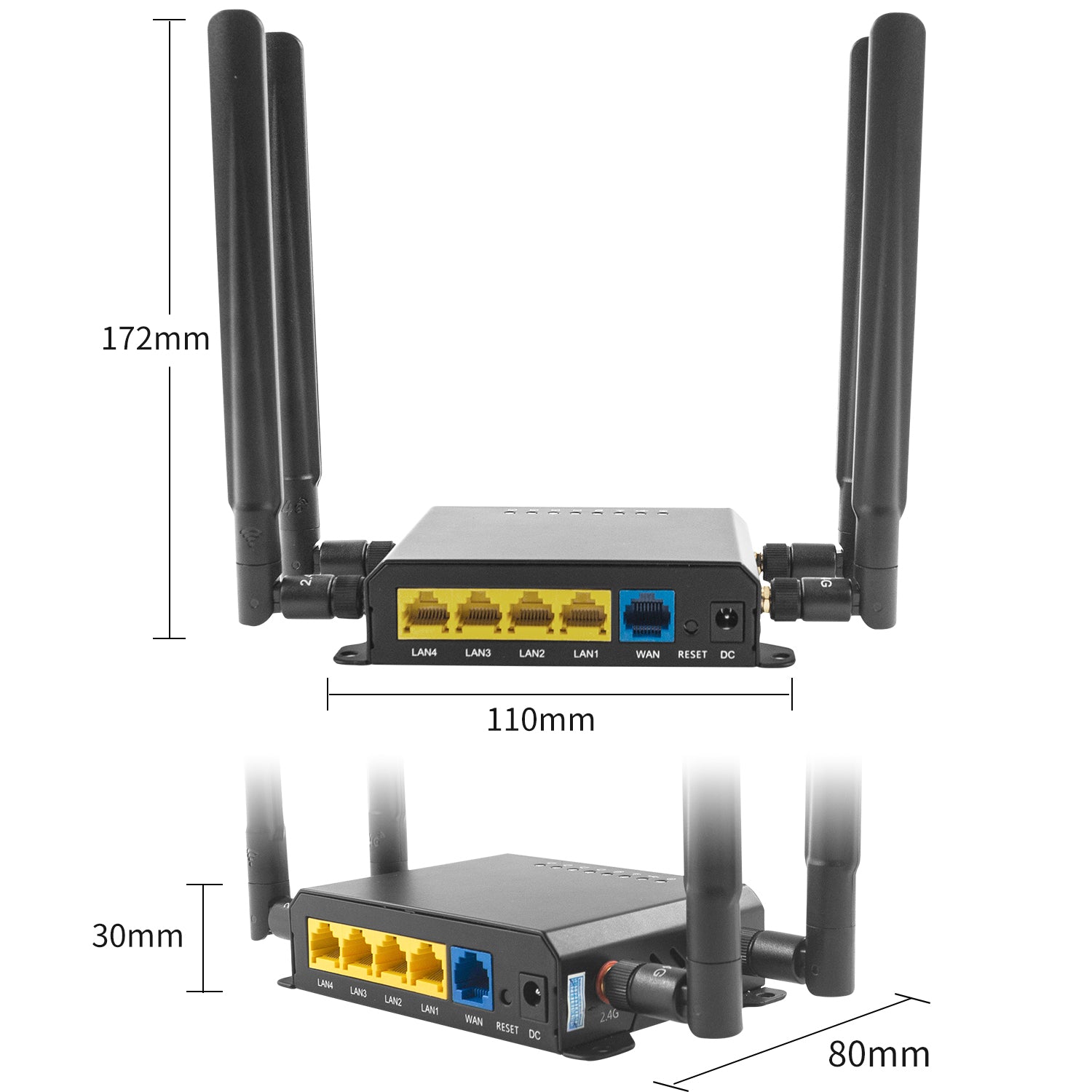 WE826 4G LTE Router With SIM Card Slot Wireless 300Mbps Wifi Hotspot ...